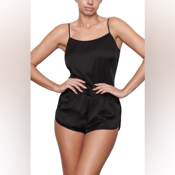 SKIMS | Intimates & Sleepwear | Skims Stretch Silk Crop Sleep Tank New ...